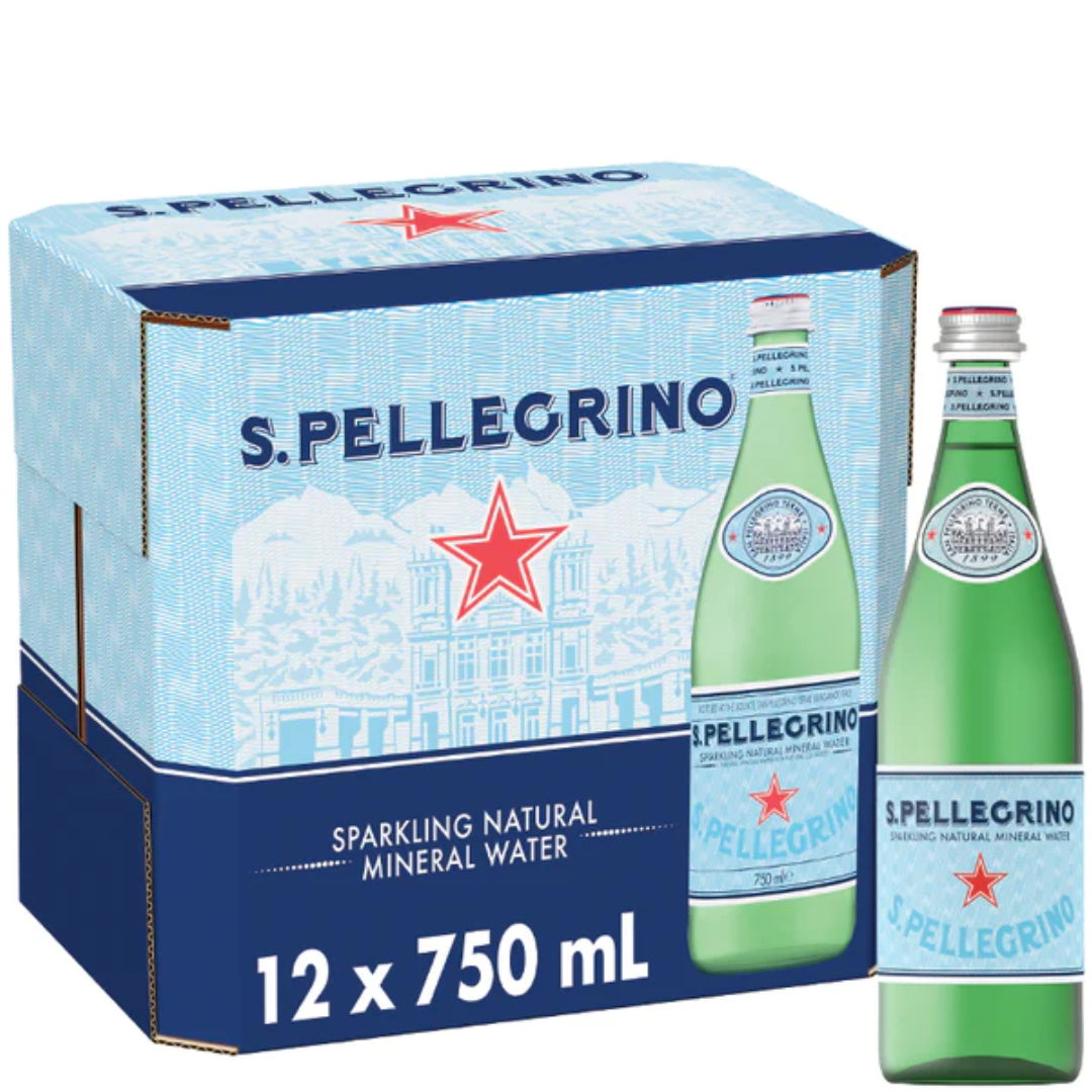 San Pellegrino Sparkling Mineral Water 750ml - 12x Glass Bottle – Wine Not HKG