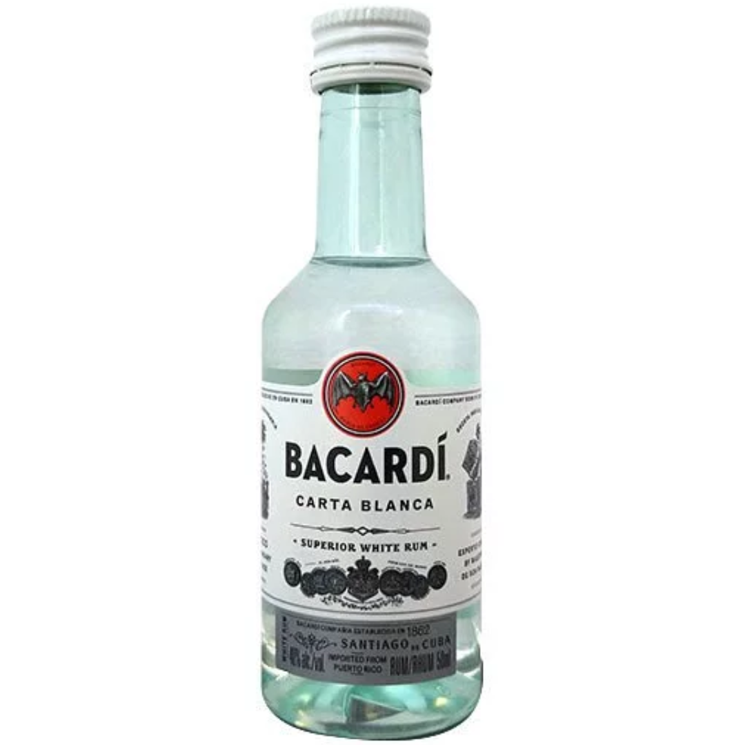Bacardi White Rum Miniature 50ml – Wine Not HKG