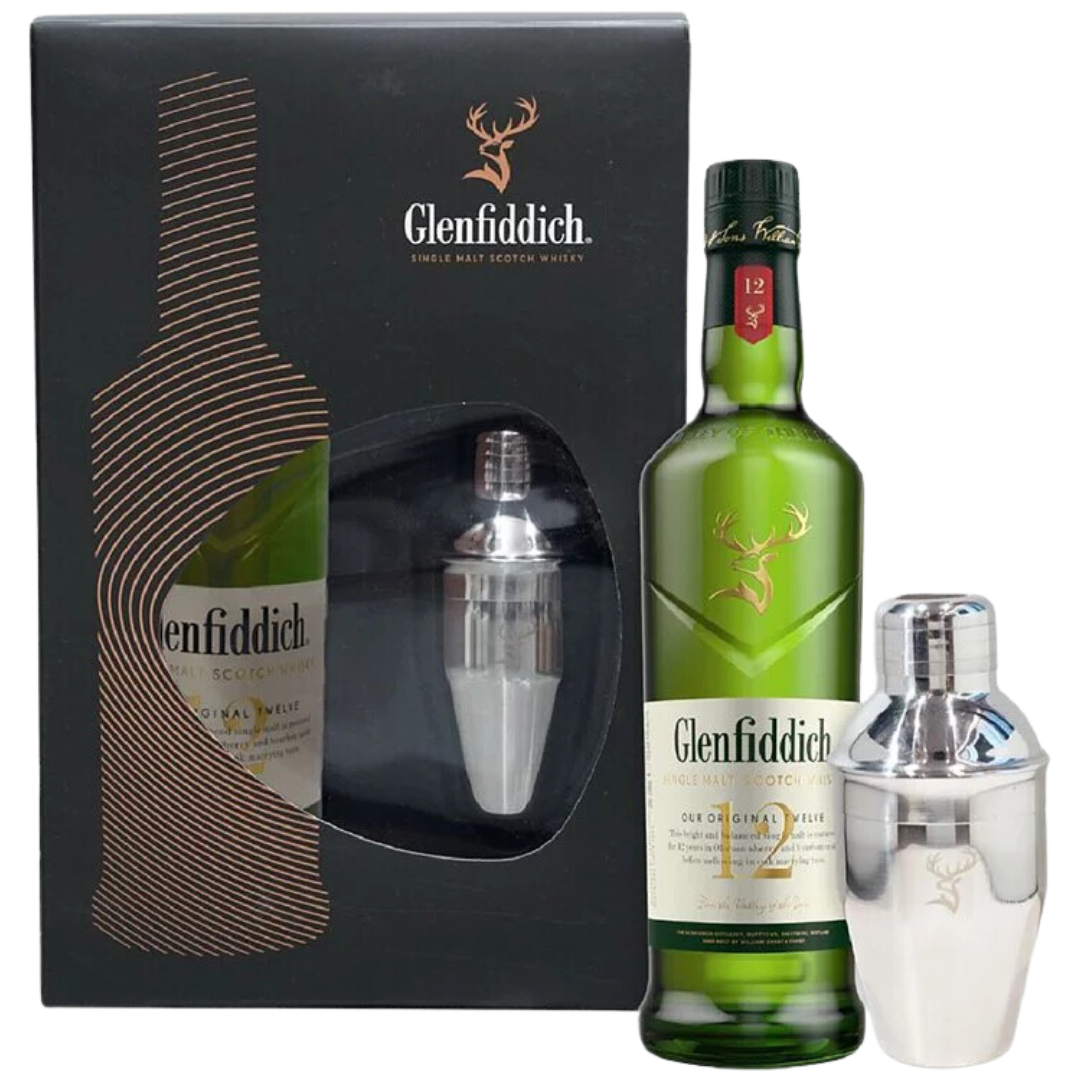 Glenfiddich 12 Years Old Single Malt Whisky 700ml (with Shaker) – Wine Not HKG