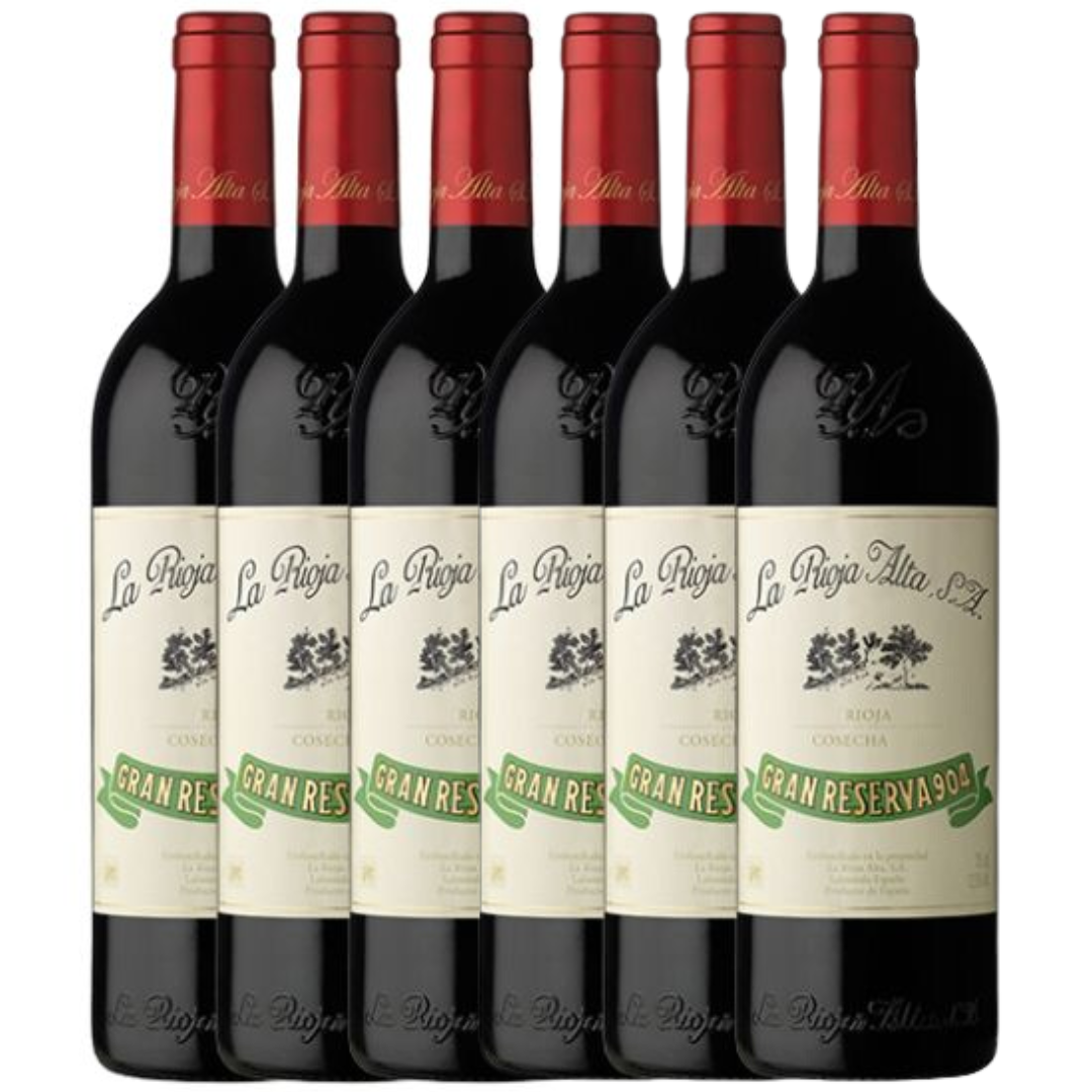 La Rioja Alta 904 6 Bottles Vertical Case (1997, 2001, 2004, 2007, 200 ...