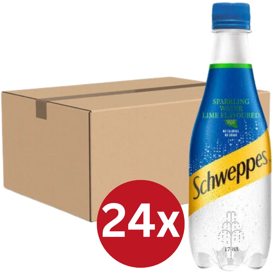 Schweppes Lime Sparkling Water 24x410ml (Plastic Bottle) – Wine Not HKG