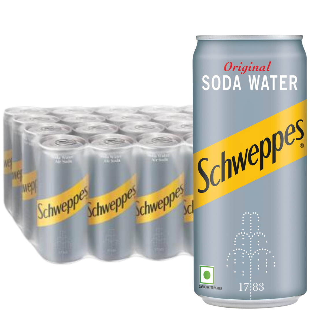 Schweppes Soda Water 320ml x 24 – Wine Not HKG